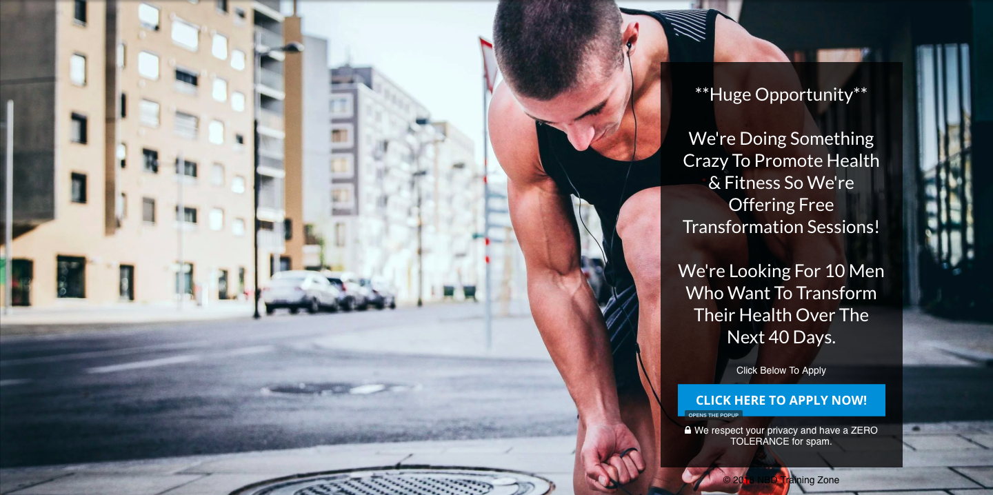 NBD Training Zone: 12 Week Transformation Offer